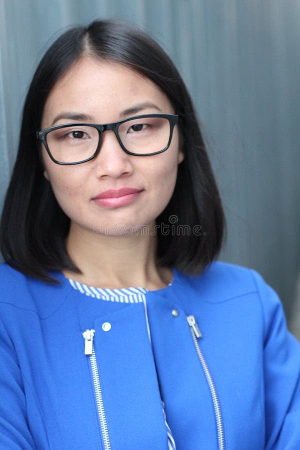 Woman with Neutral Expression Closeup Stock Photo - Image of female ...