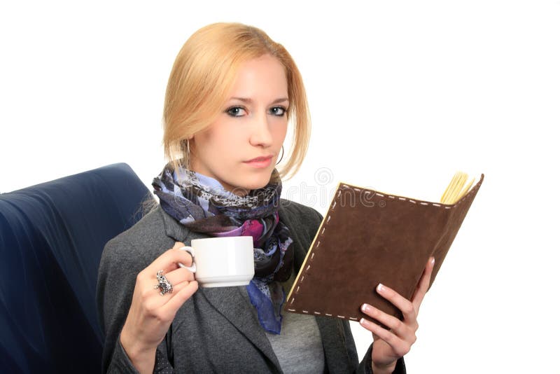 Woman with Notebook. Close Up Stock Photo - Image of people, notebooks ...
