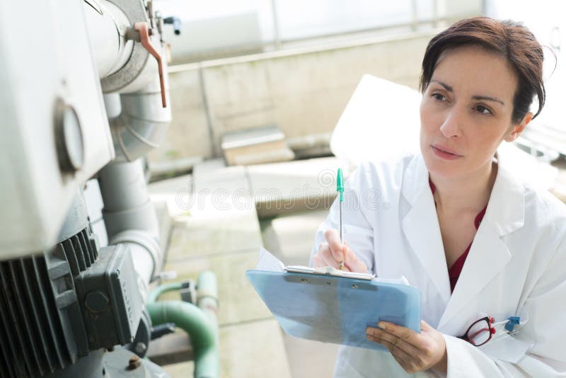 Woman Noting Down Observations Stock Image - Image of research ...