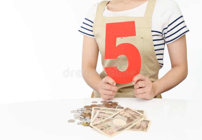 Woman with a number stock image. Image of date, body - 113010017