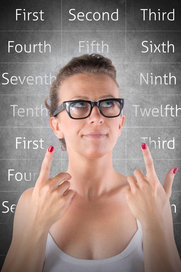 Woman and number stock image. Image of beautiful, looking - 39472701