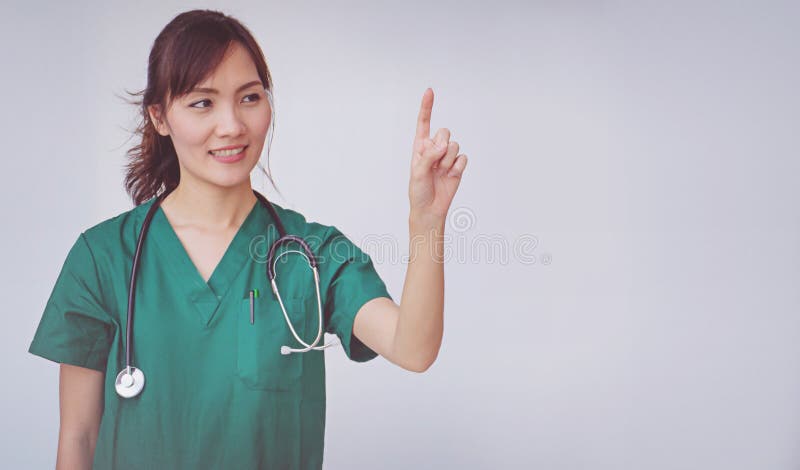 Woman Nurse or Doctor Professional Standing Stock Photo - Image of ...