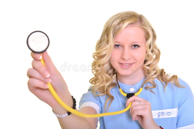 Woman nurse working stock photo. Image of close, nurses - 55576942