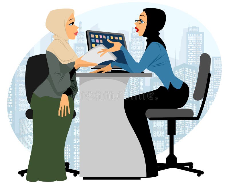 Woman offer contract stock vector. Illustration of offer - 70035096