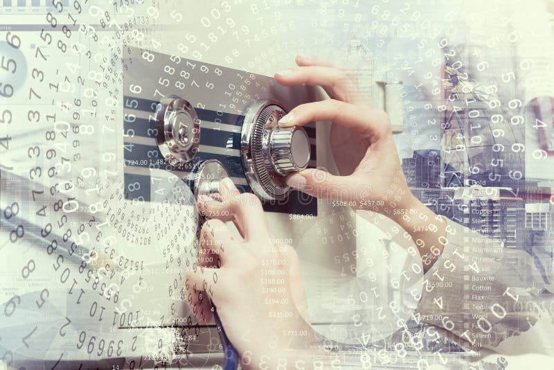 Woman open safe stock photo. Image of close, hand, safe - 73023146