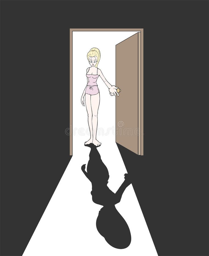 Woman Opening Room Door Stock Illustrations – 162 Woman Opening Room ...