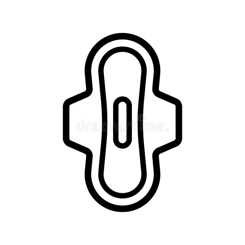 Woman Pad Icon. Feminine Sanitary Pad Icon Basic RGB Stock Illustration ...