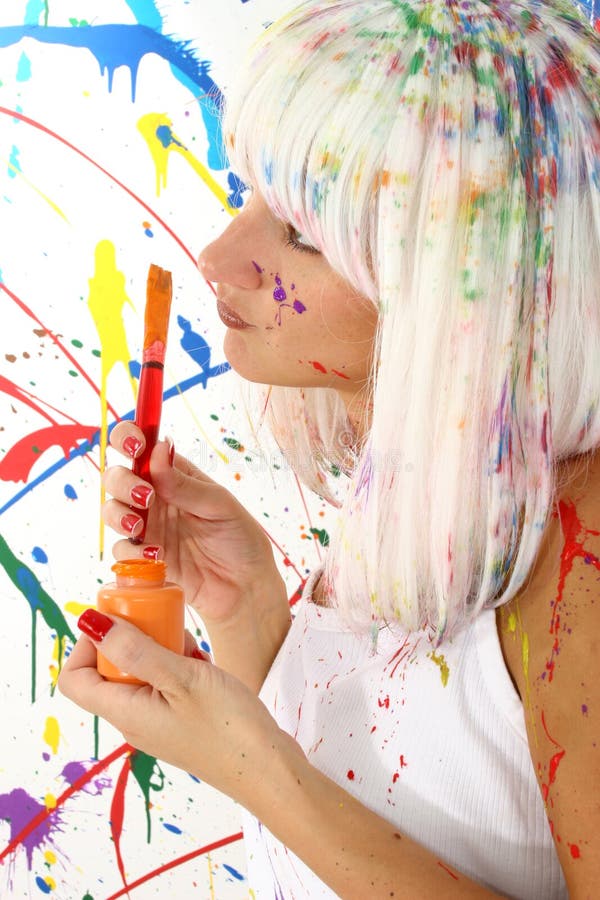 Paint Mess stock photo. Image of paint, splatter, brush - 918432