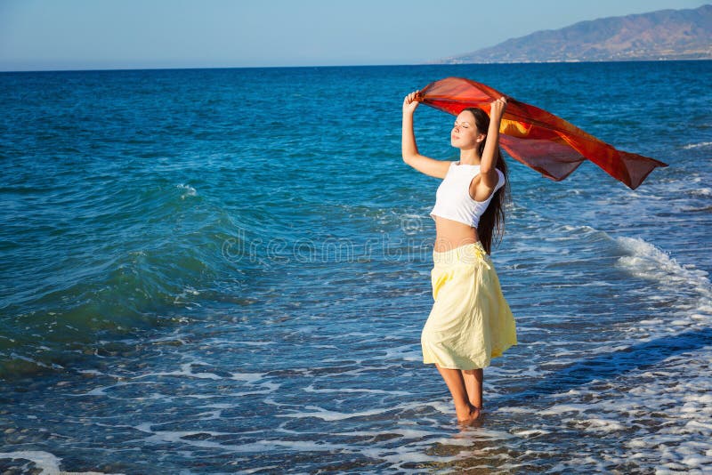 Woman is lying on a couch stock image. Image of lifestyle - 21537283