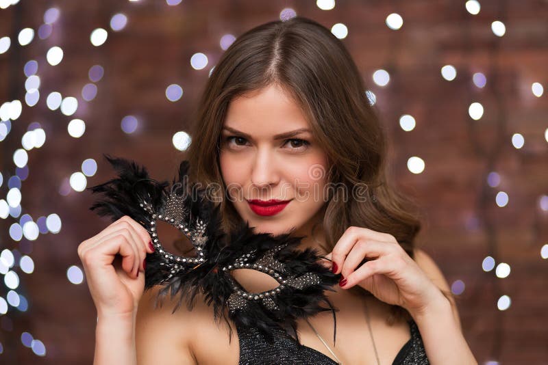 Woman at the party stock image. Image of makeup, hairdo - 62716631