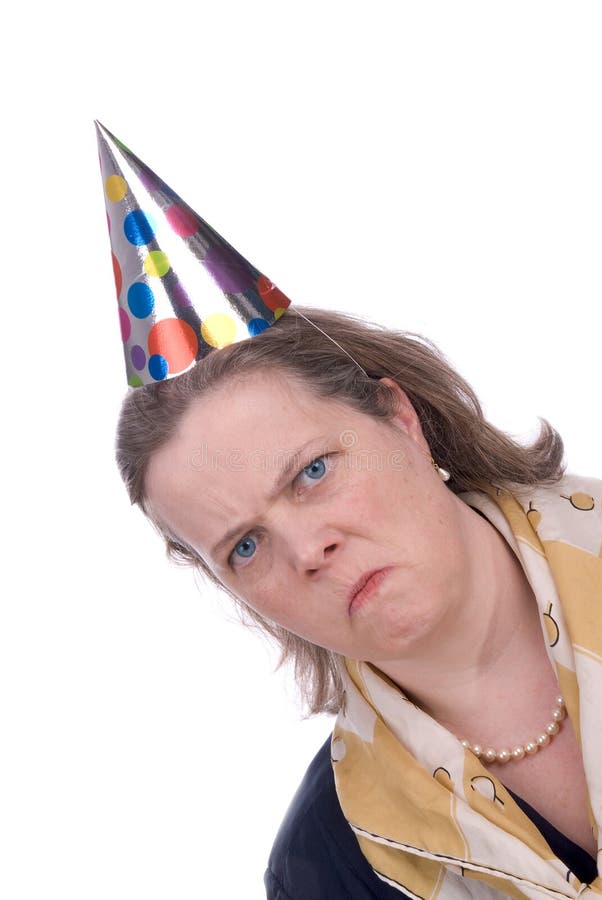 Woman in party hat stock image. Image of celebration, birthday - 2251913