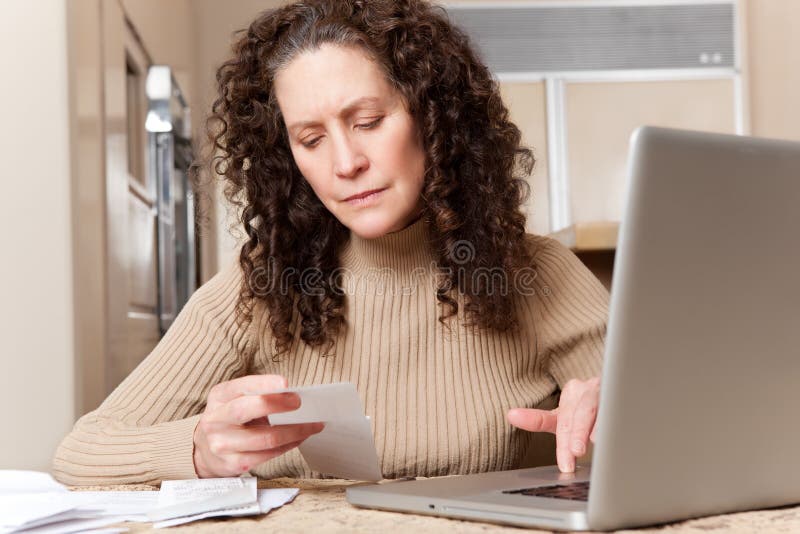 Woman Paying with Money Bill at Stock Photo - Image of bill, happy ...