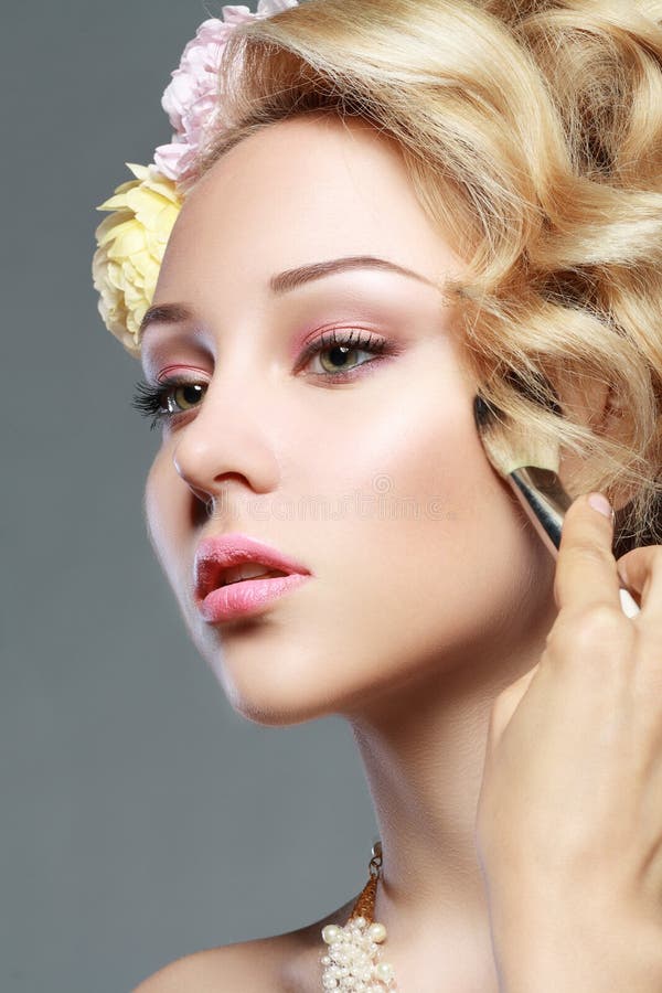 Woman with perfect make up stock image. Image of caucasian - 41776227