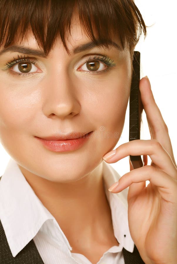 Woman on Phone stock image. Image of joyful, businesswoman - 11911393