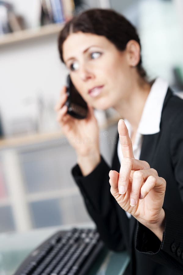 Woman on phone stock photo. Image of caucasian, language - 18161622