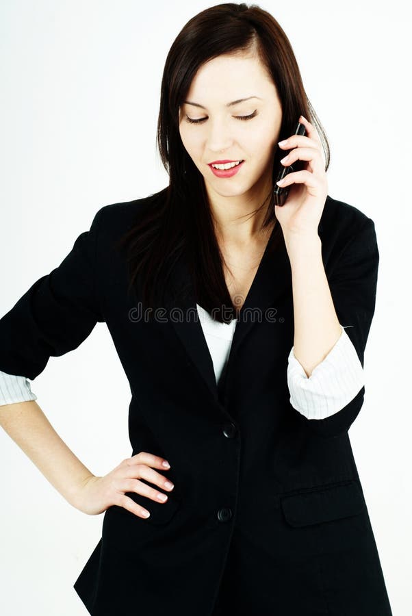 Woman on phone stock photo. Image of communication, joyful - 20044702