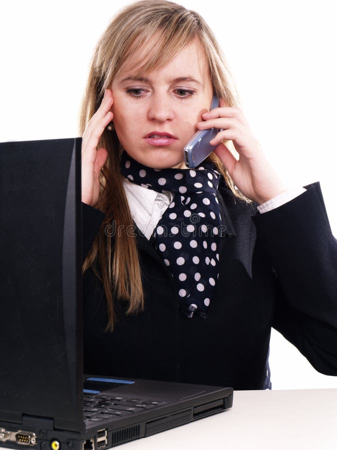 Woman on phone stock image. Image of businesswoman, portrait - 3803643