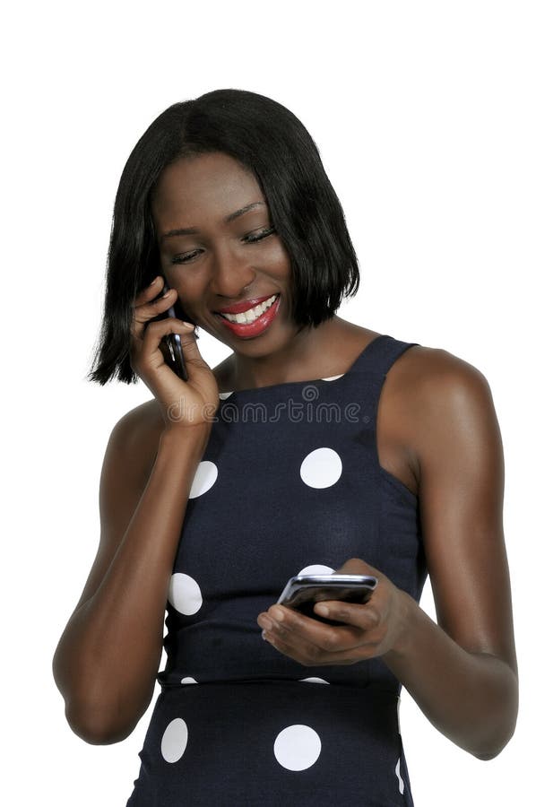 Woman on the Phone stock image. Image of multitasking - 84701509