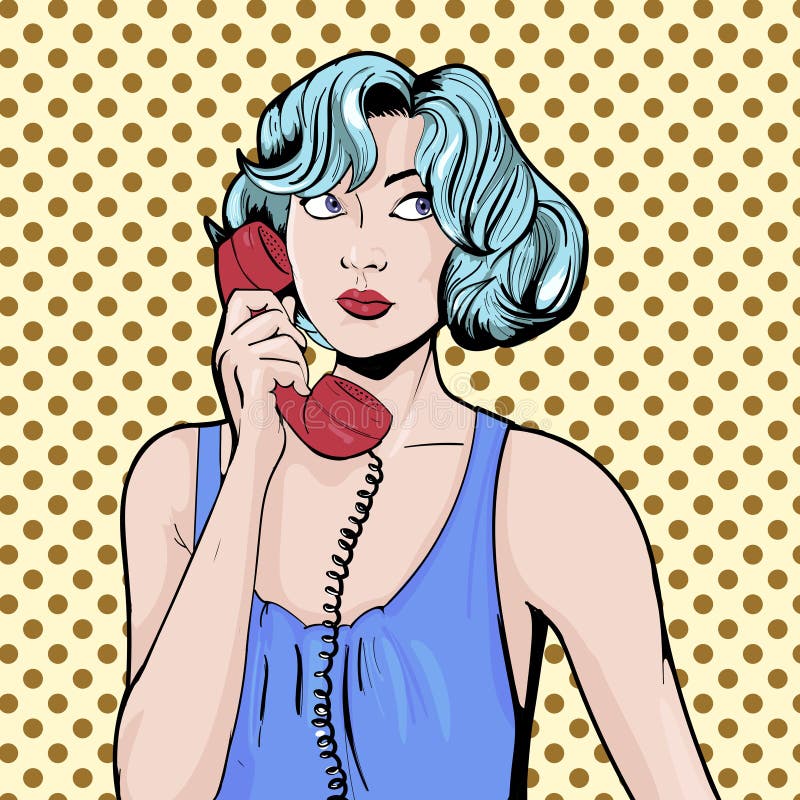 Comic Phone Retro Stock Illustrations – 3,362 Comic Phone Retro Stock ...