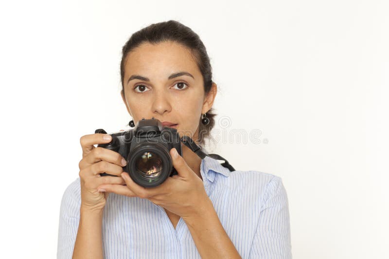 Woman photographing stock photo. Image of vitality, beautiful - 21992642