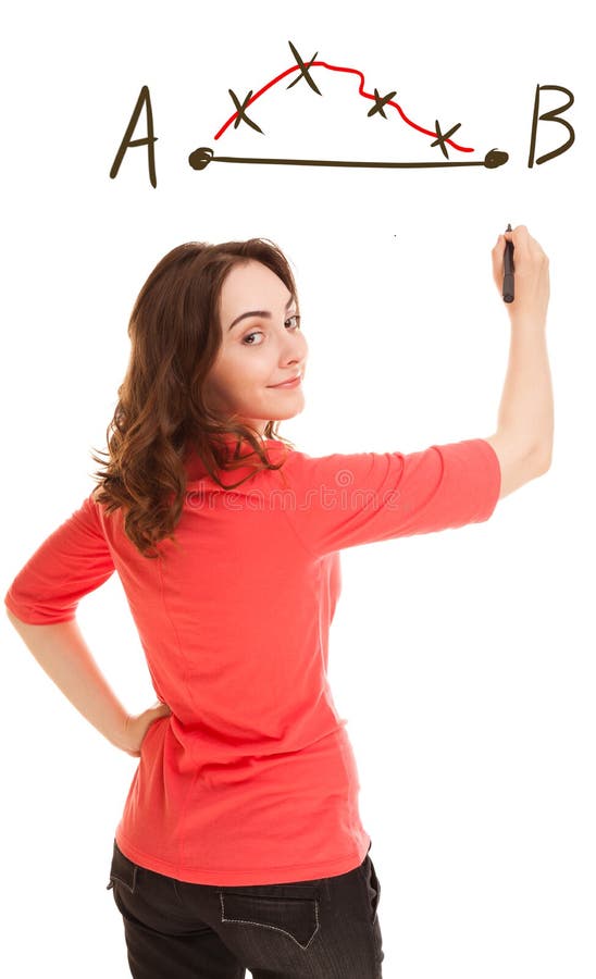 Woman planning strategy stock image. Image of business - 46573137