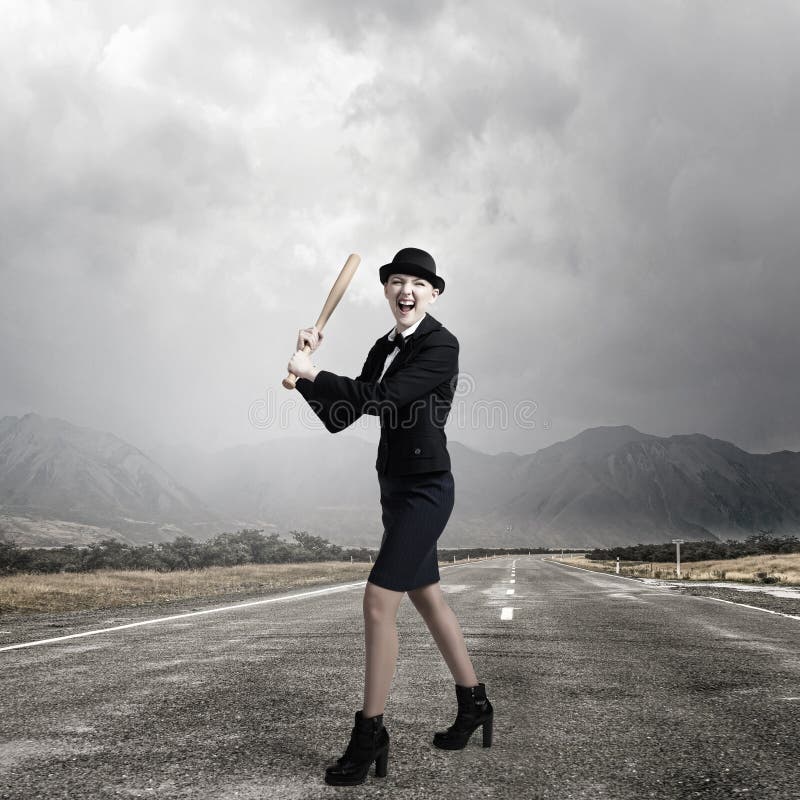 Woman play baseball stock image. Image of wood, black - 73022843