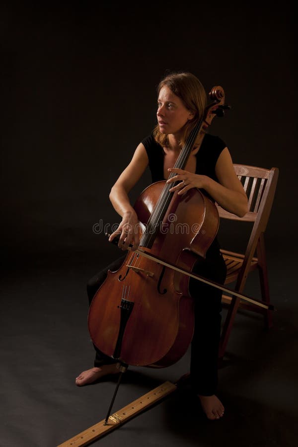 Woman playing cello stock photo. Image of adult, beauty - 32138882
