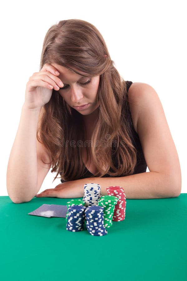 Woman playing poker stock photo. Image of hearts, attractive - 26284022