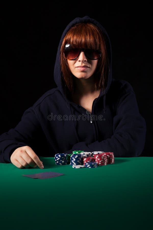 Woman playing poker stock photo. Image of fashion, cards - 26284268