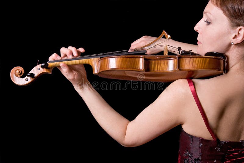 Woman plays the viola stock image. Image of harmony, person - 19764027