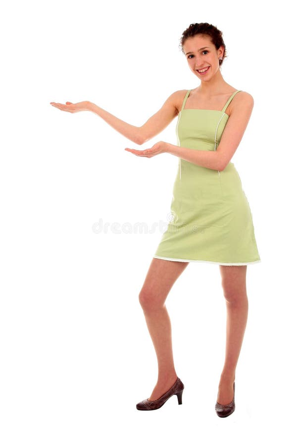 Woman pointing stock photo. Image of girl, person, casual - 2021884