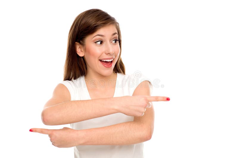 Man Pointing in Different Directions Stock Photo - Image of shot ...