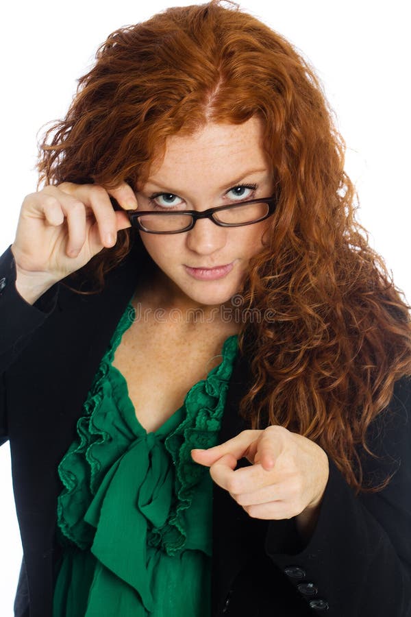 Stern Woman Wagging Her Finger Stock Image - Image of retired, grandma ...