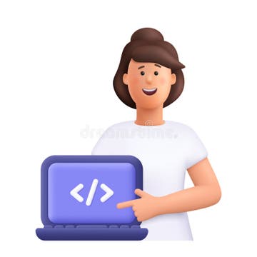 Programmer Girl 3d Stock Illustrations – 96 Programmer Girl 3d Stock Illustrations, Vectors ...