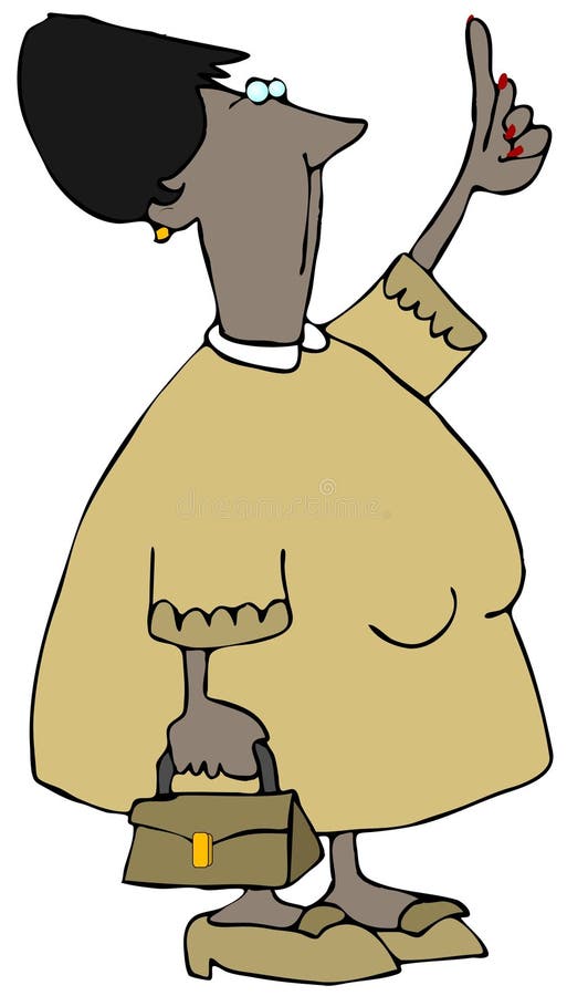 Old woman with a purse stock illustration. Illustration of elder - 64130