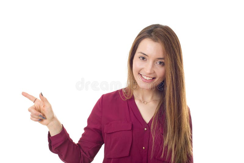 Woman pointing stock image. Image of fashion, elegance - 169279097