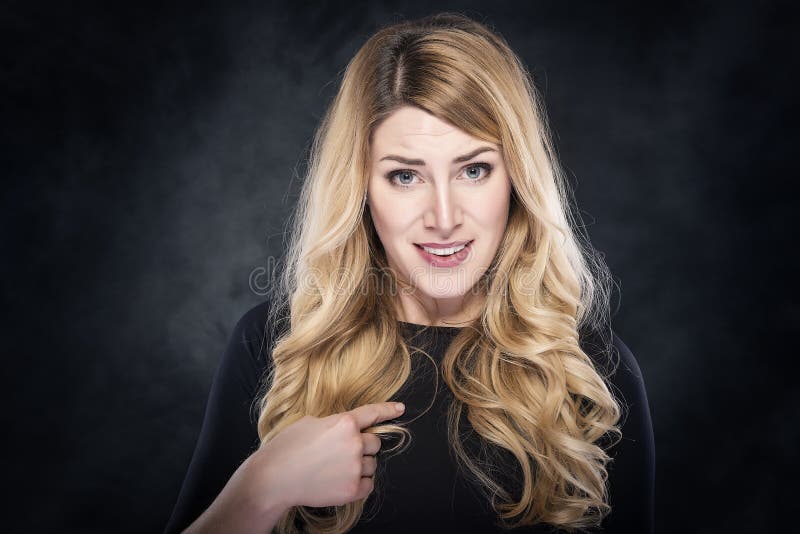 Woman Points Out Asking Stock Photos - Free & Royalty-Free Stock Photos ...