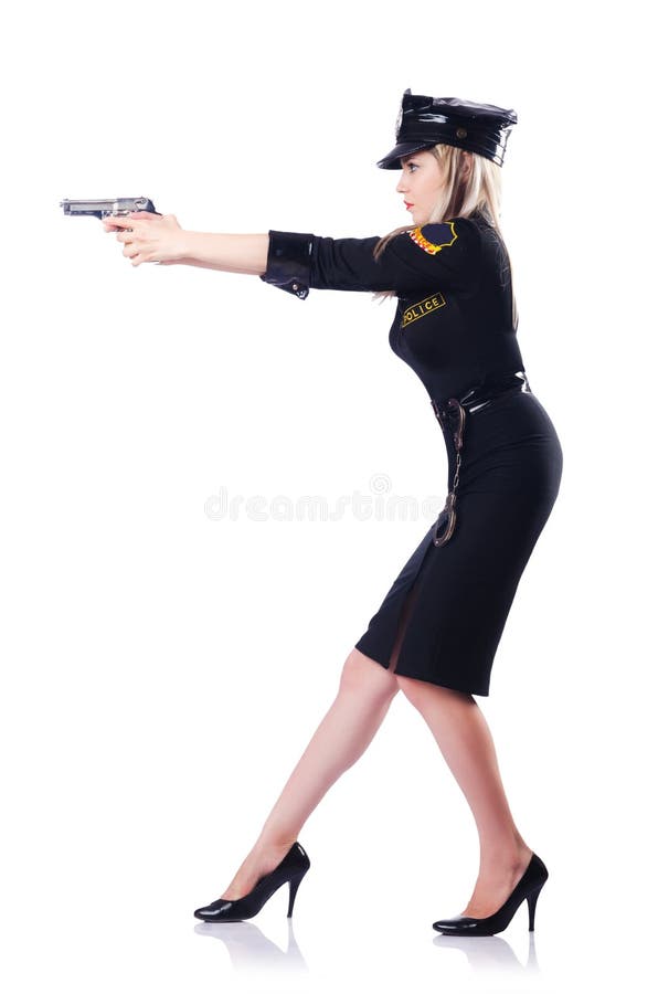 Woman police isolated stock image. Image of enforcement - 27047305