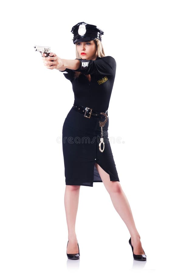 Woman police isolated stock image. Image of enforcement - 28350591