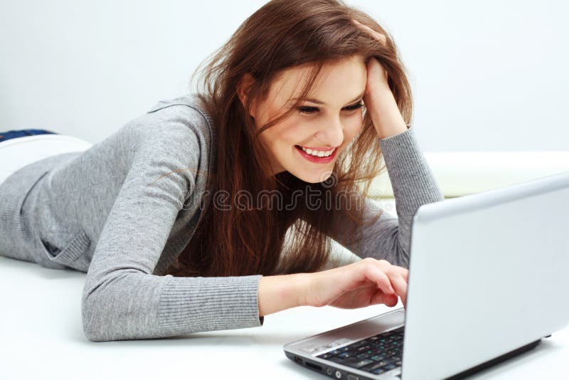 African American Woman Mad Computer Stock Image - Image of attractive ...
