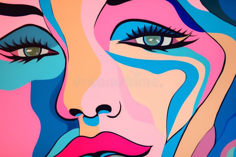 Woman Portrait Cubist Face Cubism Fashion Symbol Abstract Modern