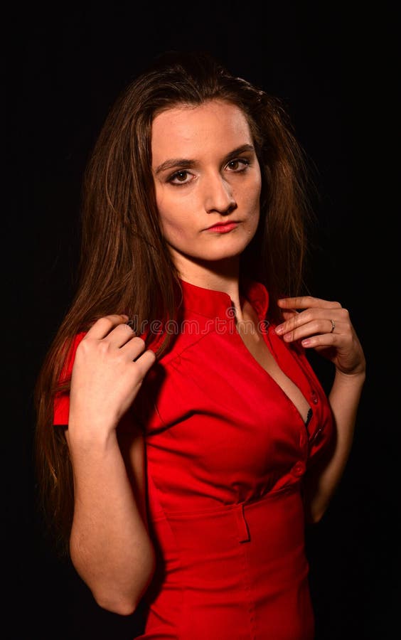 Woman posing stock image. Image of cosmetic, care, face - 48499785