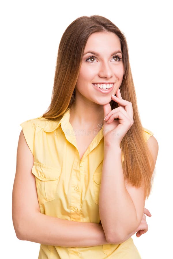 Woman posing and smiling stock image. Image of copy, people - 40629149
