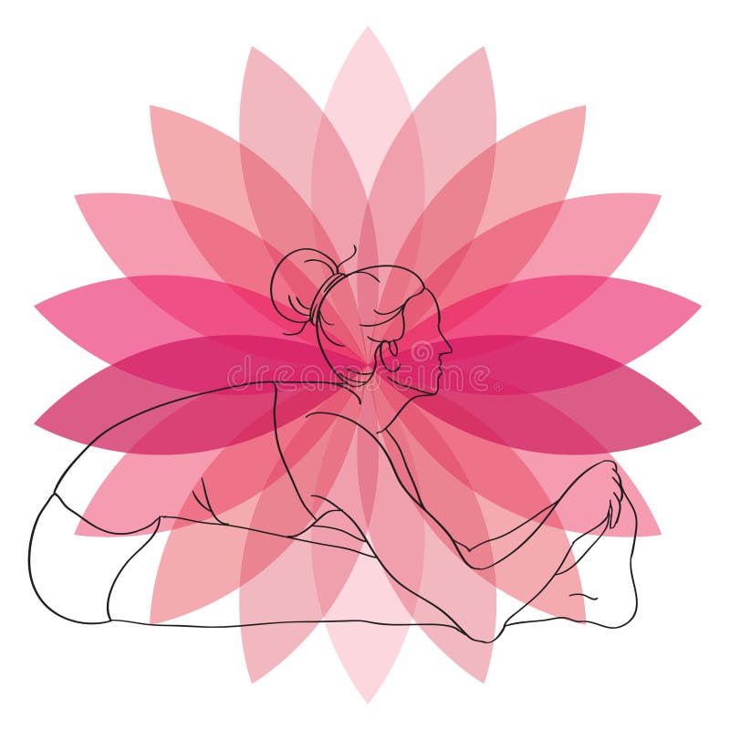 Seated Forward Fold Stock Illustrations – 26 Seated Forward Fold Stock ...