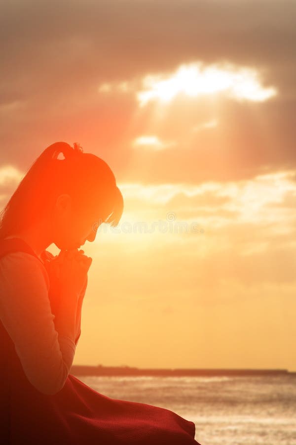 Woman pray pious stock photo. Image of christianity, asia - 88470226
