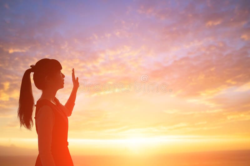 Woman pray pious stock photo. Image of asian, inspiration - 87485038