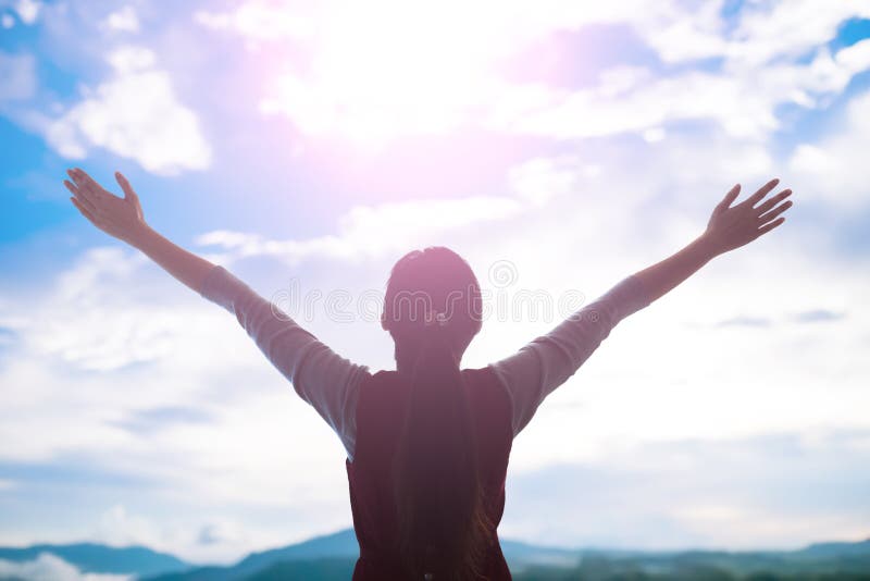 Woman pray pious stock image. Image of forgiveness, paradise - 87484991