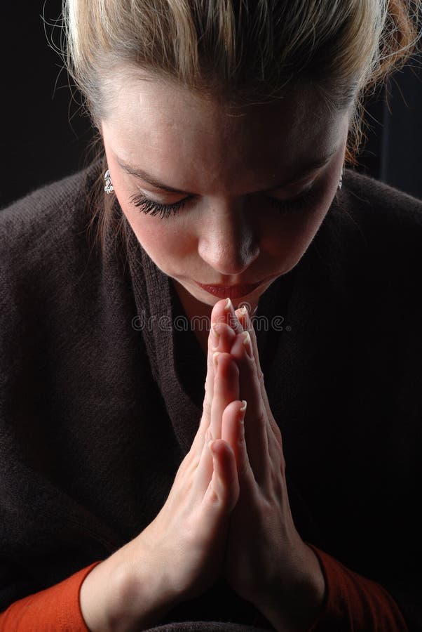 Woman praying stock photo. Image of belief, spirituality - 3961644