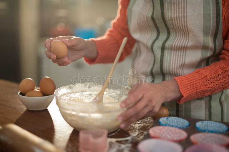 Woman Preparing Cookies in Kitchen Stock Photo - Image of caucasian ...