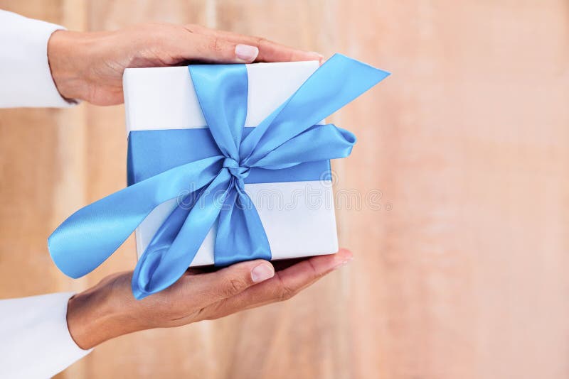 Presenting a gift stock image. Image of presents, season - 342521